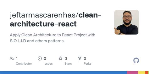 GitHub Jeftarmascarenhas Clean Architecture React Apply Clean Architecture To React Project