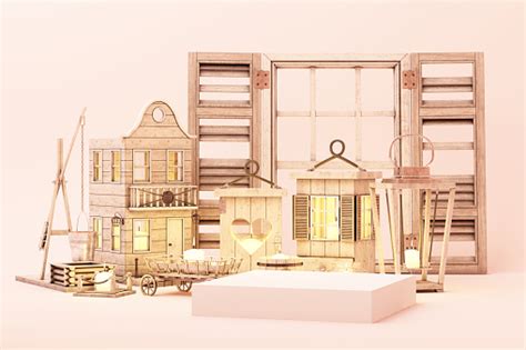 추상기하학적 모양 파스텔 핑크 색상 장면 최소한의 장식 및 소품 화장품 또는 제품 디스플레이 연단 3d 렌더링디자인 0명에 대한 스톡 사진 및 기타 이미지 Istock