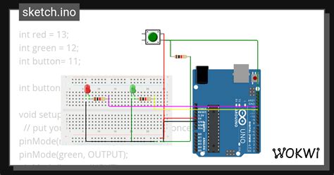 Led Lesson Wokwi ESP STM Arduino Simulator