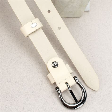 ᐉ Ремінь жіночий шкіряний Hc 2057 з темною пряжкою 120 см Молочний 2176626077 • Краща ціна в