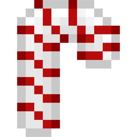 A Retro Styled Pixel Art Illustration Of A Mini Candy Cane 49079857 Png