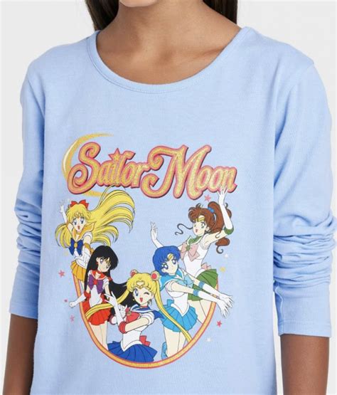 Target Girls Sailor Moon Blue Long Sleeve T Shirt