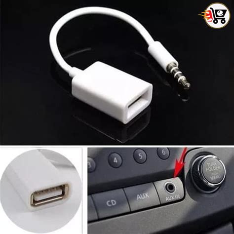 Sambungan Kabel Audio OTG Jack 3 5mm Male Aux To USB Cable Connector Perlengkapan Elektronik