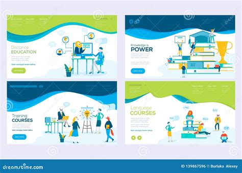 Website And Mobile Website Development Illustration Concepts Set Of Web Page Design Templates