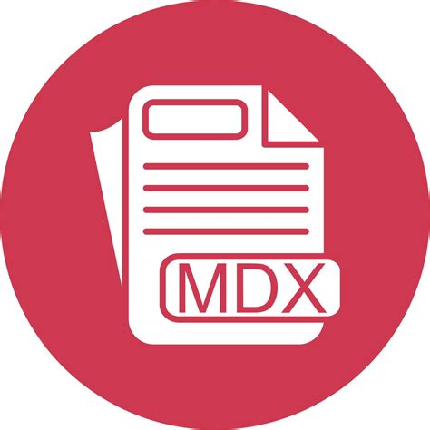 Mdx File Format Vibrant Ui Element 62140852 Vector Art At Vecteezy