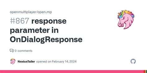 response parameter in ondialogresponse · issue 867 · openmultiplayer