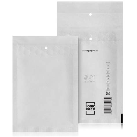 Luftpolstertaschen Logic Pack Versandtaschen A1 B2 C3 D4 E5 F6 G7 H8 J9