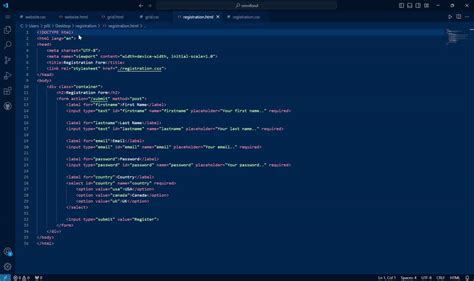 tejasree pilli on linkedin webdesign html css registrationform
