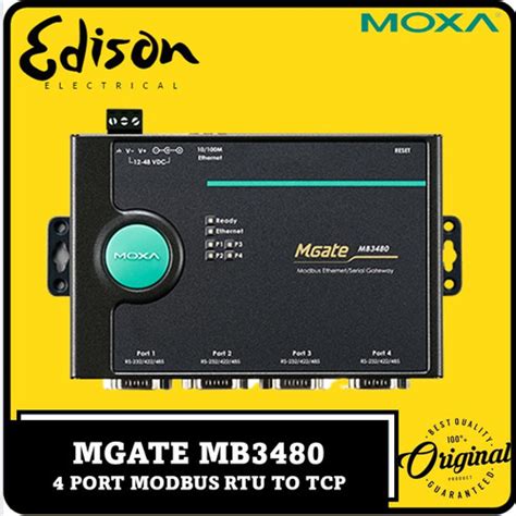 Jual MOXA Mgate MB Port Serial To Ethernet Modbus Gateways RTU To TCP Jakarta Barat