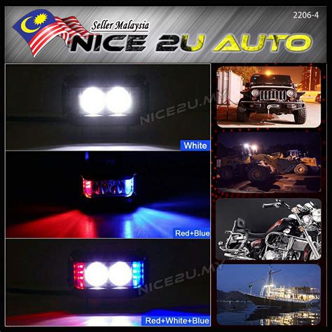 Rectangle Size Led Spotlight Headlight Headlamp Sport Light Motor