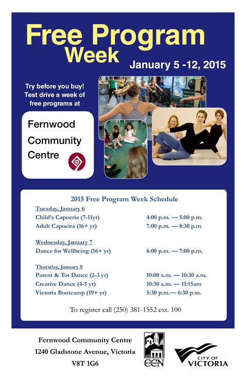 Fernwood Nrg Free Program Week January 5 12 2015