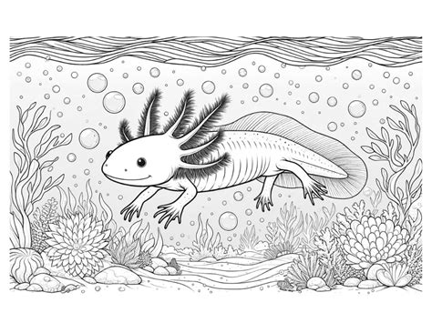 13 Free Axolotl Coloring Pages Pdf Download