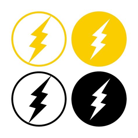 Lightning Circle Logo Lightning Bolt Circle Vector Images Over 4100
