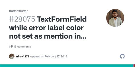 Textformfield While Error Label Color Not Set As Mention In Errorstyle · Issue 28075 · Flutter