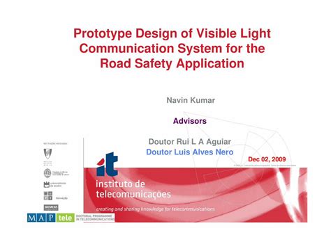 Pdf Prototype Design Of Visible Light Communication System For