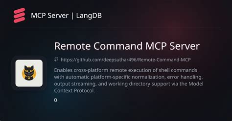 Remote Command Mcp Server Langdb