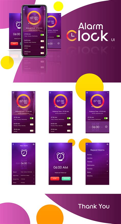 Alarm Clock Ui Ux On Behance