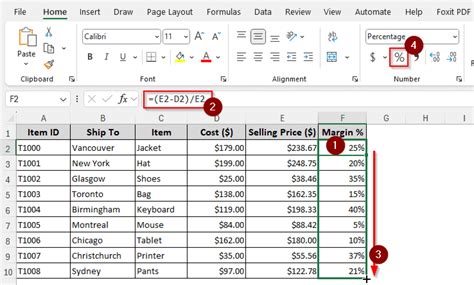 How To Calculate Margin Percentage In Excel With Quick Steps Excel Insider