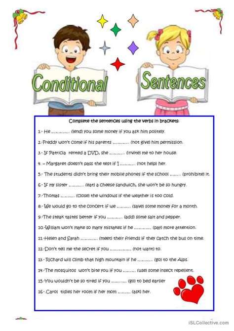Conditional Sentences English Esl Worksheets Pdf And Doc Conditional Sentences English Esl Worksheets Pdf And Doc