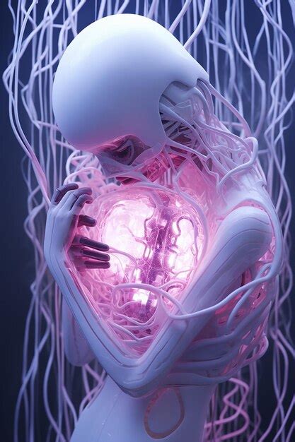 Loving You Is Complicated Octane Render Surreal Bright White Neon