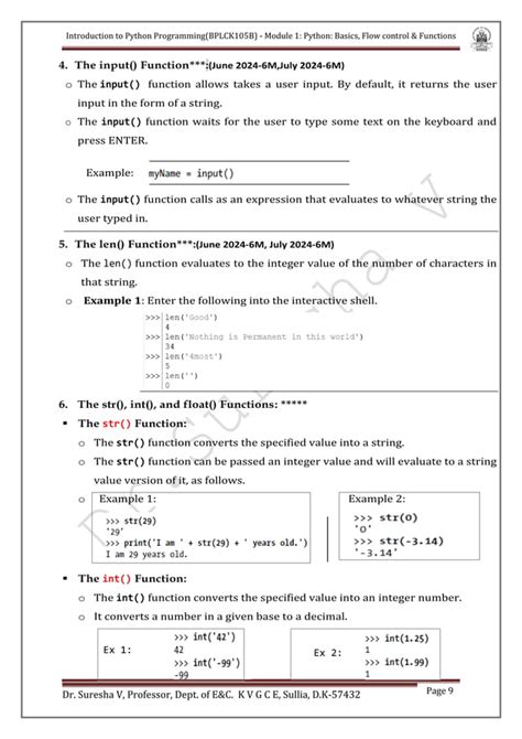 Module 1 Python Prog Bplck105b By Drsvpdf Programming Languages