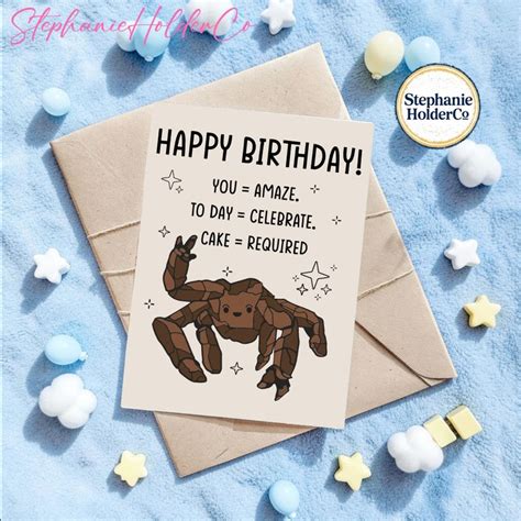 Rocky Project Hail Mary Birthday Card You Amaze Birthday Invite Funny