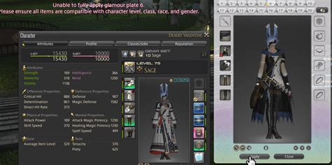 As A Sage Why Am I Not Able To Apply The Pixie Cotton Robe Of Healing Glamour R Ffxiv