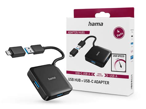 Hama Usb A Type C Elosztó Hub 4x Usb A Bemenettel Hama H