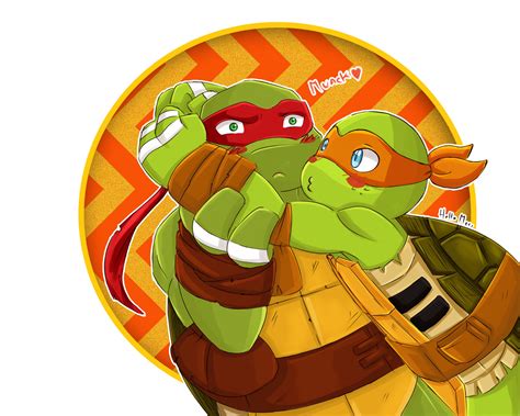 Raph And Mikey Oww By Hellomeri92 On Deviantart