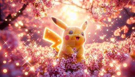 Pikachu Pokemon Cherry Blossom Tree By Harajuki On Deviantart