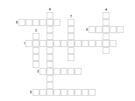 Sex Education Crossword