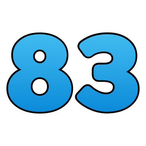 Number 83 Free Education Icons