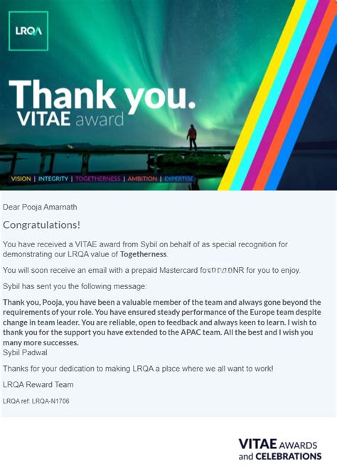 Pooja Verma On Linkedin Lrqa Recognitionawards Motivational