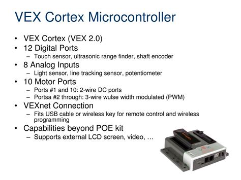 ppt vex robotics platform and robotc software powerpoint presentation