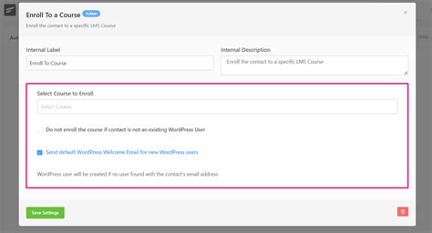 Lms Actions Fluentcrm