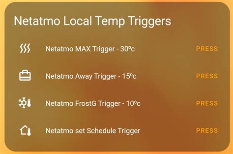 Netatmo Thermostat Local Integration Page 2 Configuration Home