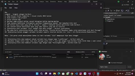 Tutorial Mengerjakan Keliling Dan Luas Bangun Datar Menggunakan C Hansen Jonatan Youtube