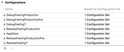 Xcode 使用 Configuration 来配置不同的项目环境
