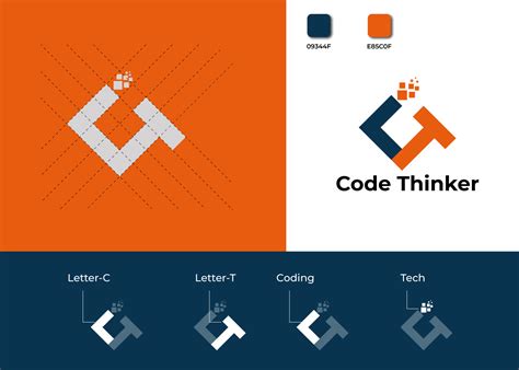 Logo Design For Code Thinker 3 Images Behance