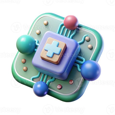 dramatic creative quantum computing healthcare application illustration