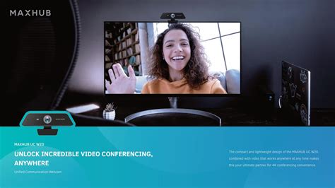 Maxhub USB C Webcam 4K Ultra HD 80 Degree 13Mp 30FPS Auto Focus With Microphone Conference