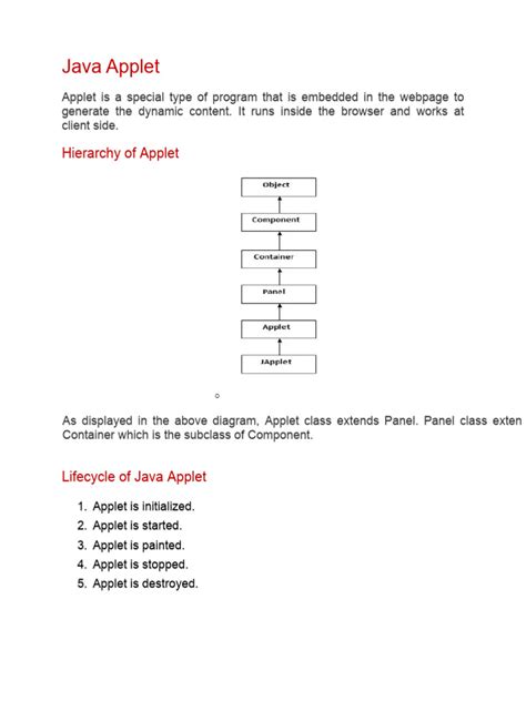 java applet pdf