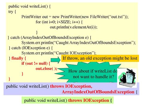 java exception very slightly modified from k p chow ppt download