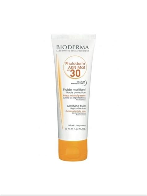 بيوديرما واقي شمس Photoderm Akn Mat Spf 30 حماية عالية من الشمس، فعالة ضد البثور