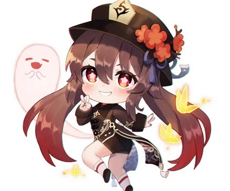 Cute Hu Tao Genshin Impact K Wallpaper Download