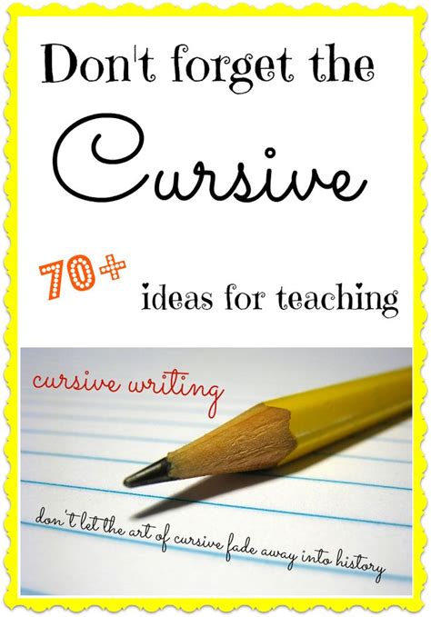 70 Ideas For Teaching Cursive Handwriting Teaching Cursive Writing Teaching Cursive