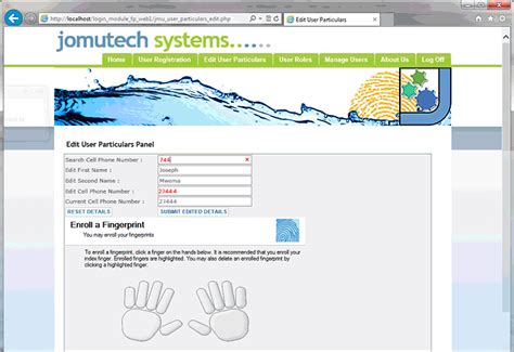 Php Web Biometric Fingerprint Login Pack Joseph Mwema Biometrics