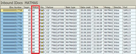 1872637 delays posting inbound idocs status 64 which have been
