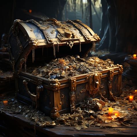 Premium Photo Realistic Pirate Treasure Chest