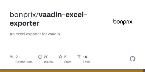 GitHub Bonprix Vaadin Excel Exporter An Excel Exporter For Vaadin